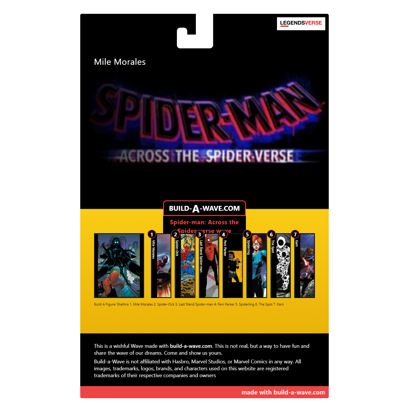 IDEAL WAVE – Spider-man: Across the Spider-Verse – Near Complete Set